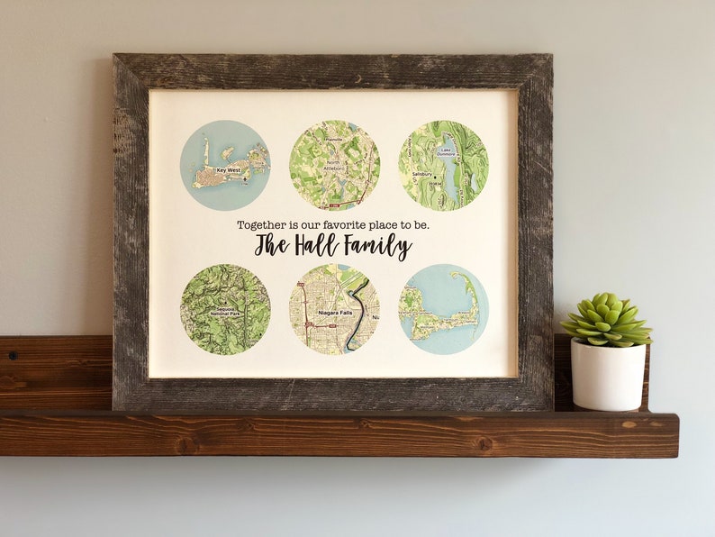 Family Vacation Memories Map Gift for Dad Meaningful Gifts - Etsy