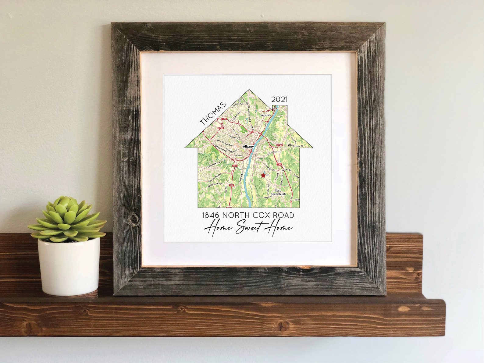 Moving Away Gift House Map for Neighbors Moving Goodbye Gift | Etsy