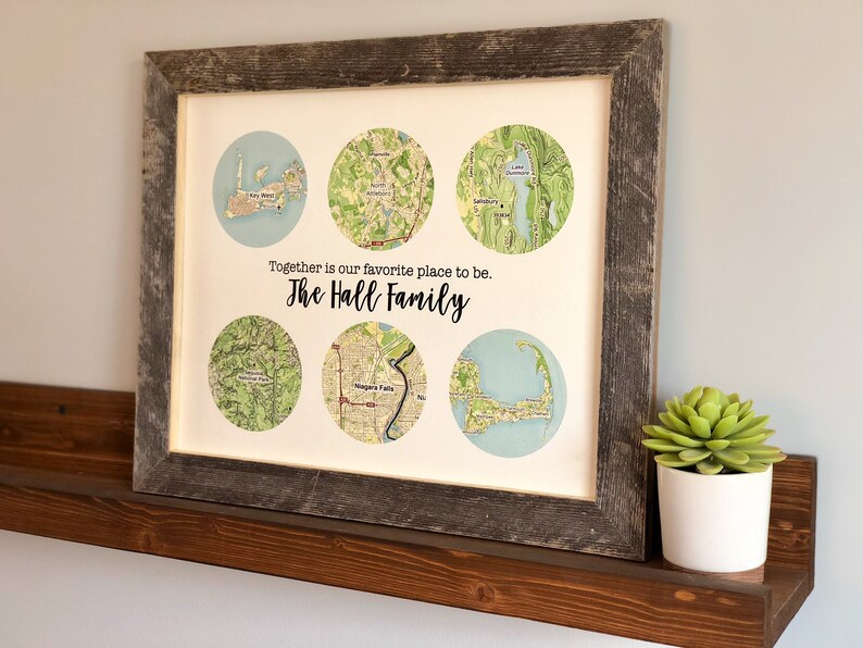 Family Vacation Memories Map Gift for Dad Meaningful Gifts - Etsy