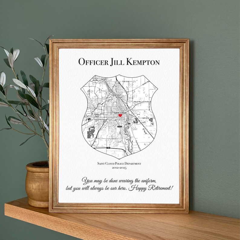 Firefighter Retirement Gift- Personalized Retiring Fireman Keepsake ...