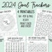 2024 Goal Tracker Printables | Debt Payoff Tetris, Exercise Habit ...