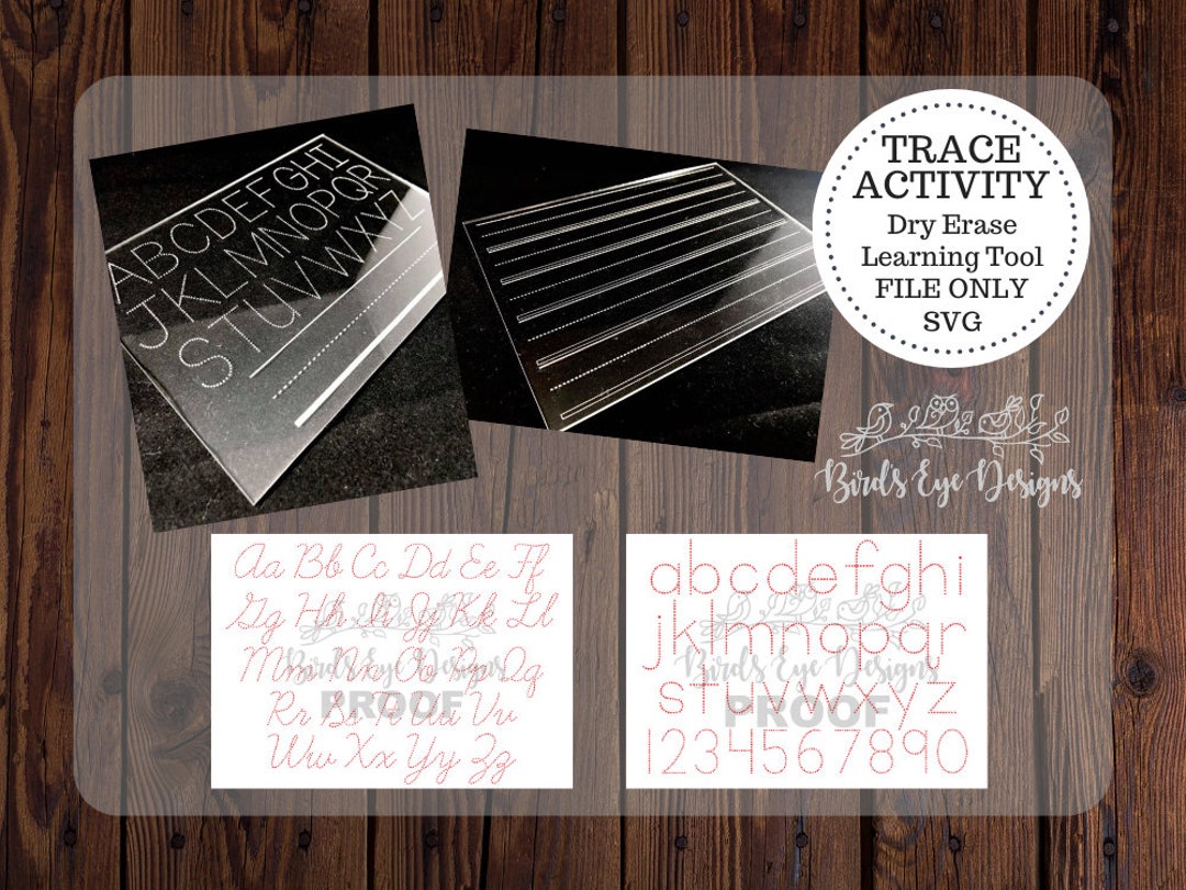 Abcs & 123s: Trace Activity Dry Erase Learning Tool Writing Board ...