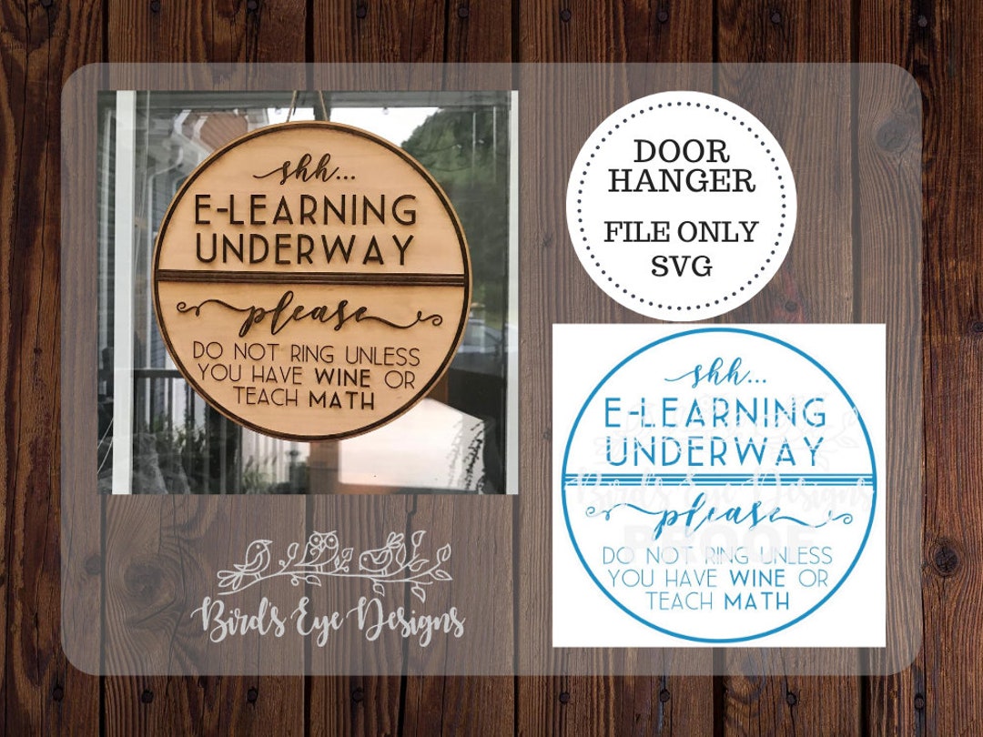 E-learning Do Not Disturb Door Hanger File | Virtual Learning Do Not ...