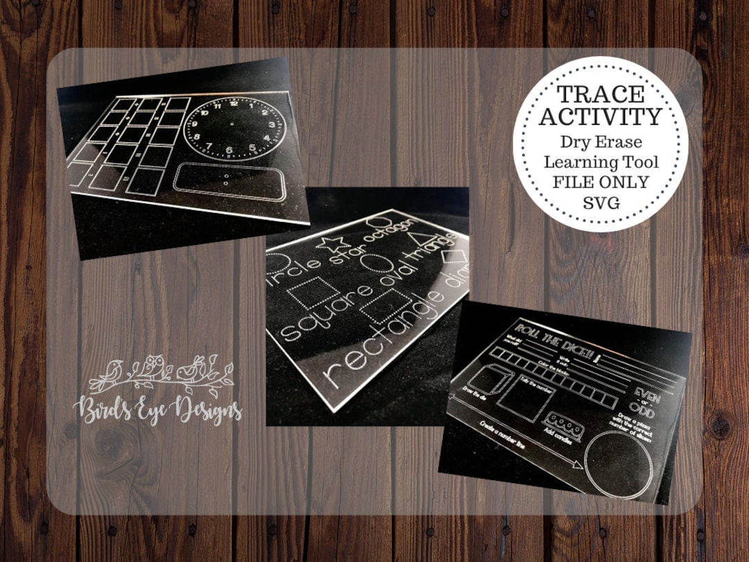 Shapes, Math, Time Telling & Dice Game: Trace Activity Dry Erase ...
