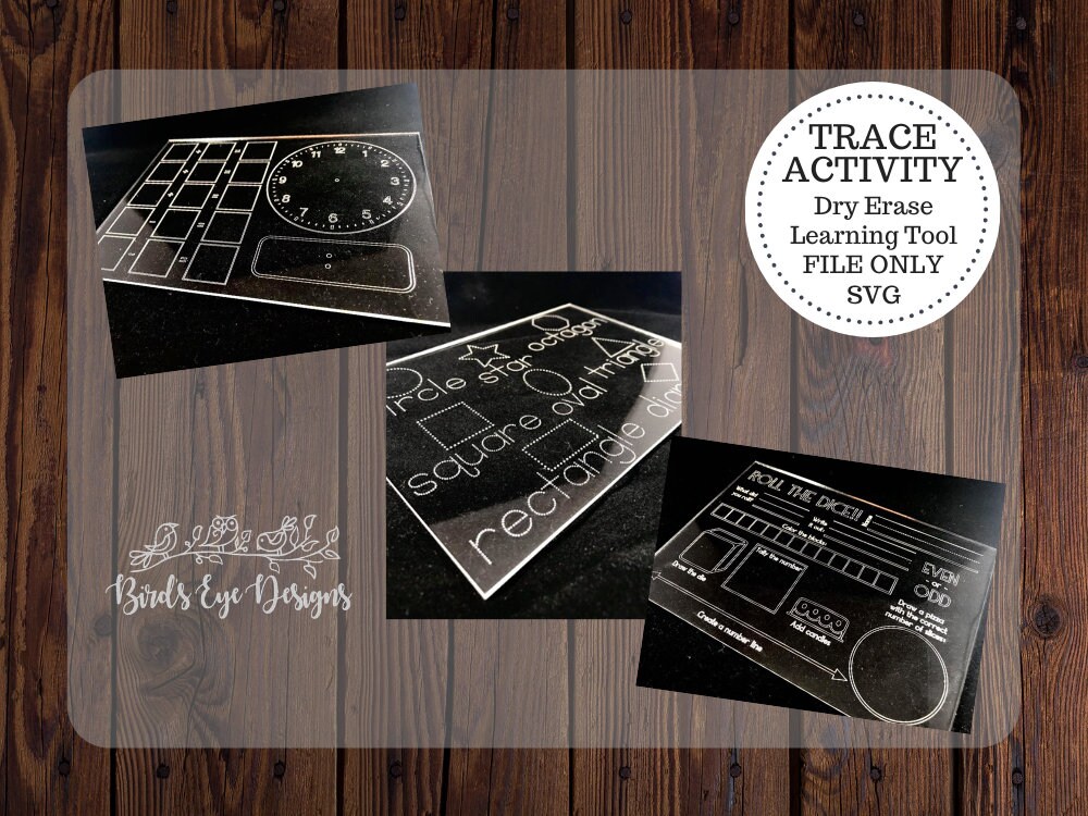 Shapes, Math, Time Telling & Dice Game: Trace Activity Dry Erase ...
