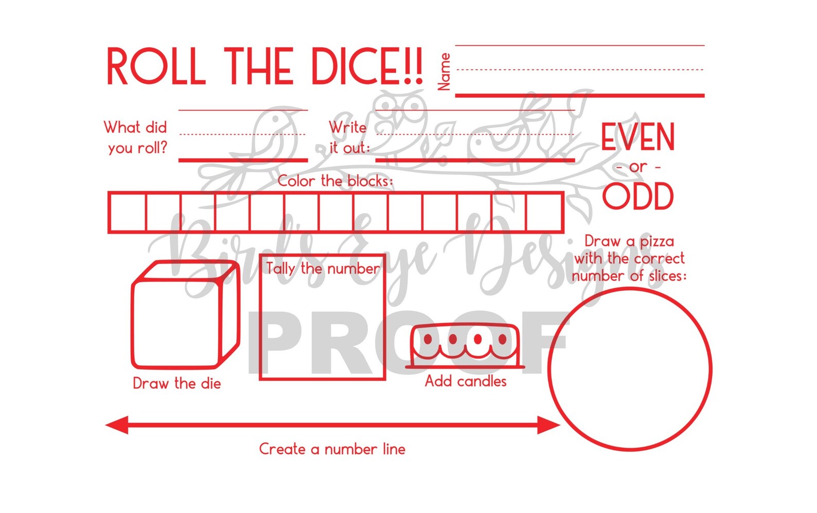 Shapes, Math, Time Telling & Dice Game: Trace Activity Dry Erase ...