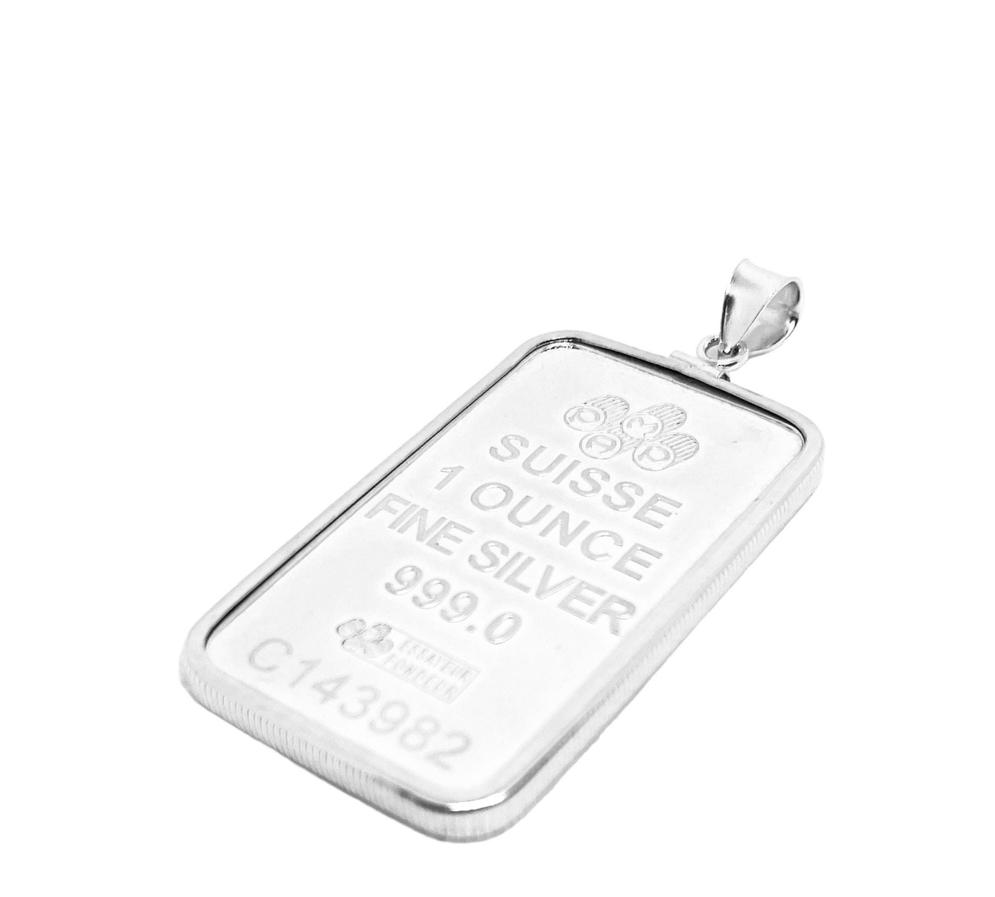 Sterling Silver Bezel Frame FOR 1 Oz Credit Suisse -pamp Lady Fortuna ...