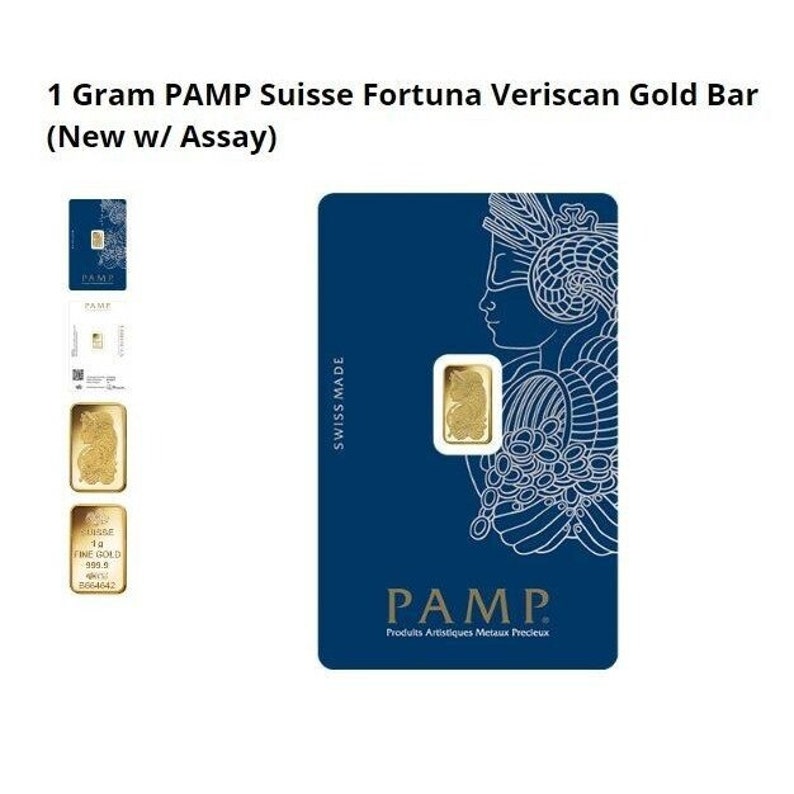 Sterling Silver Bezel Frame for 1 Gram PAMP Suisse Gold Bar – Lady ...