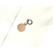 7mm 14k Gold Round Circle Tag Disc Pendant Charm With Lock Clasp - Etsy