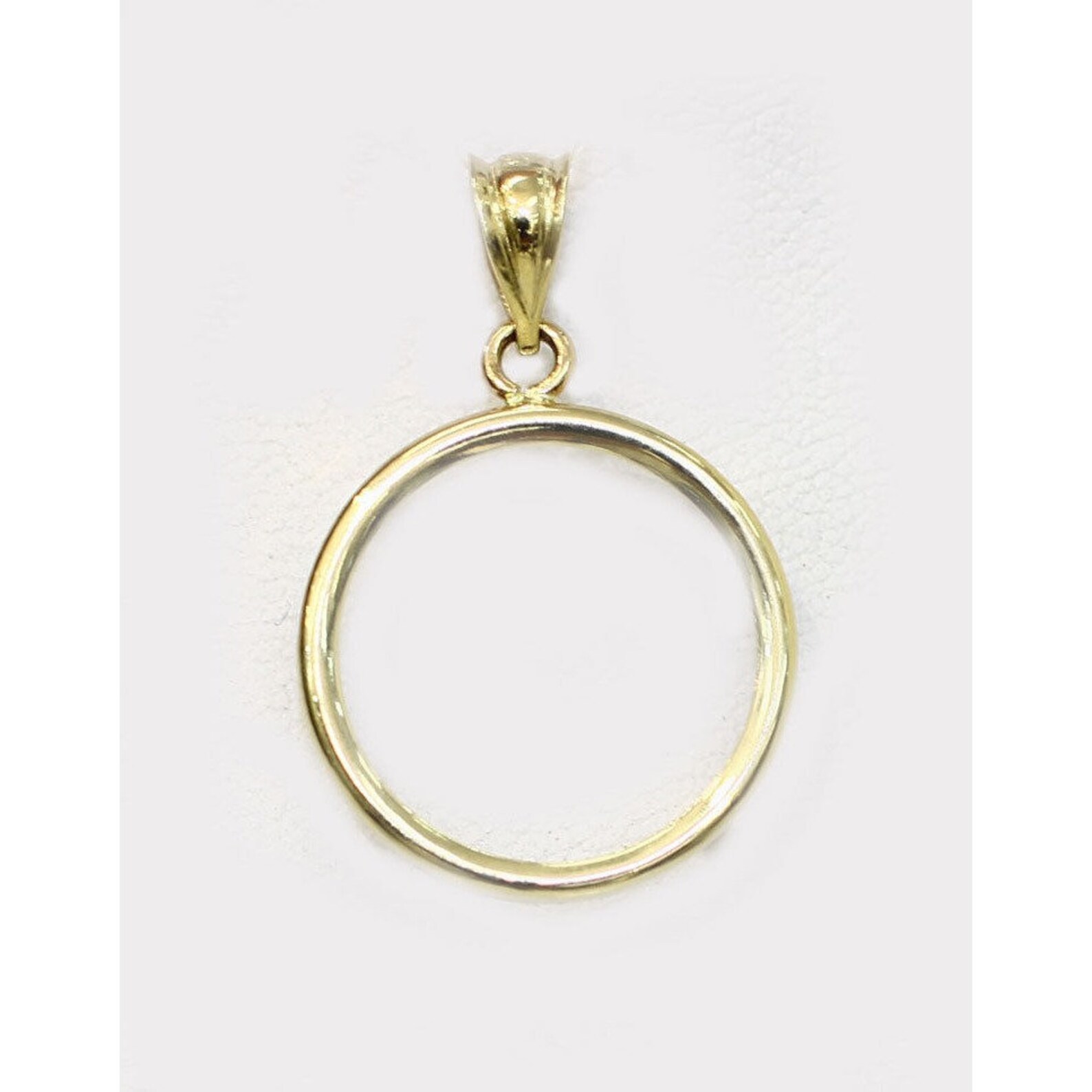 14k Solid Yellow Gold 4-prong Coin Bezel Frame 1/2 Oz Eagle PANDA ...