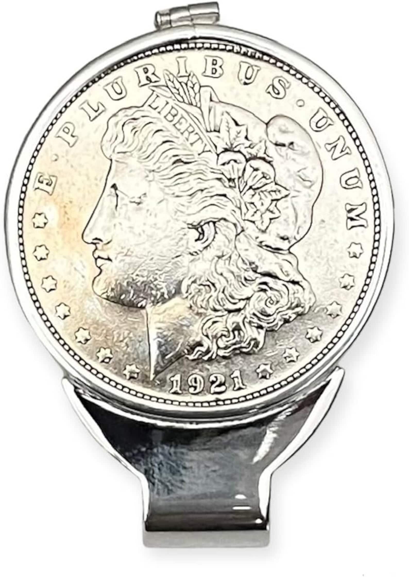 Sterling Silver Dollar Money Clip Fits One Dollar Morgan Dollar Peace ...