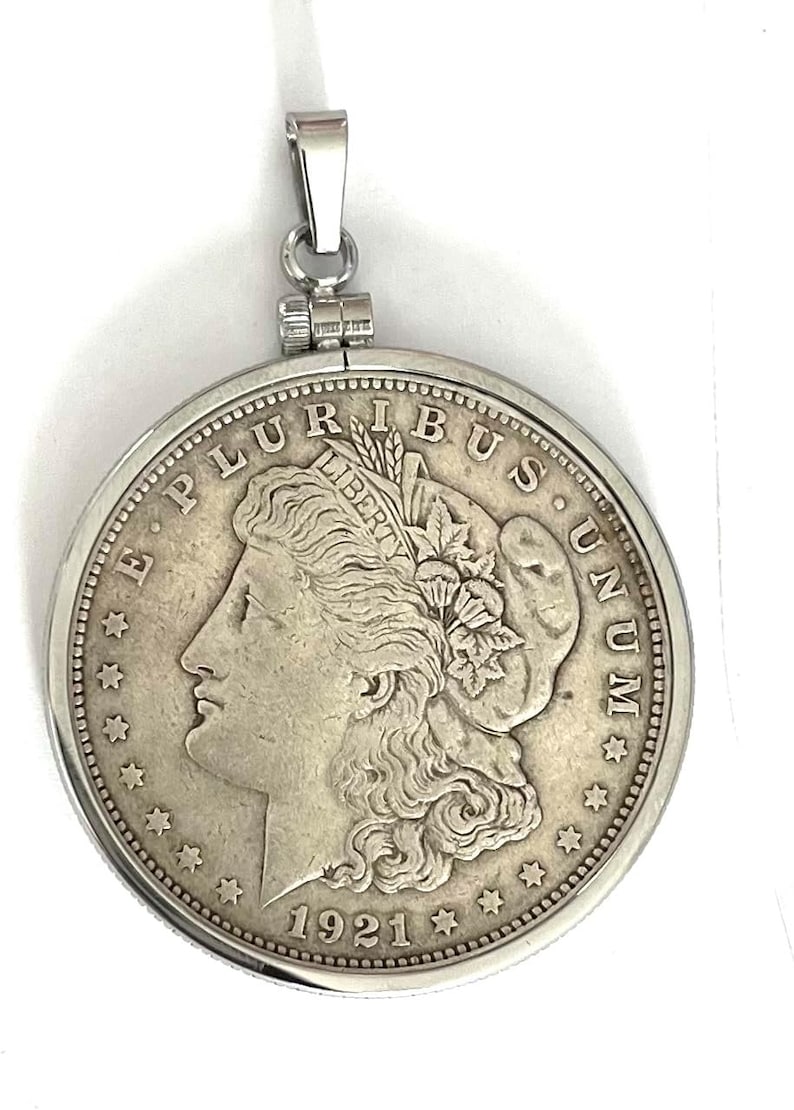 Stainless Steel Coin Bezels 38mm Silver Dollars Morgan, Peace, Ike ...
