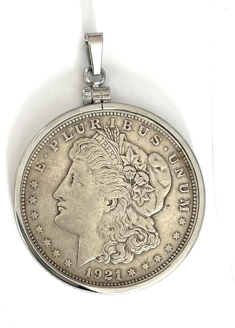 Stainless Steel Coin Bezels 38mm Silver Dollars Morgan, Peace, Ike ...
