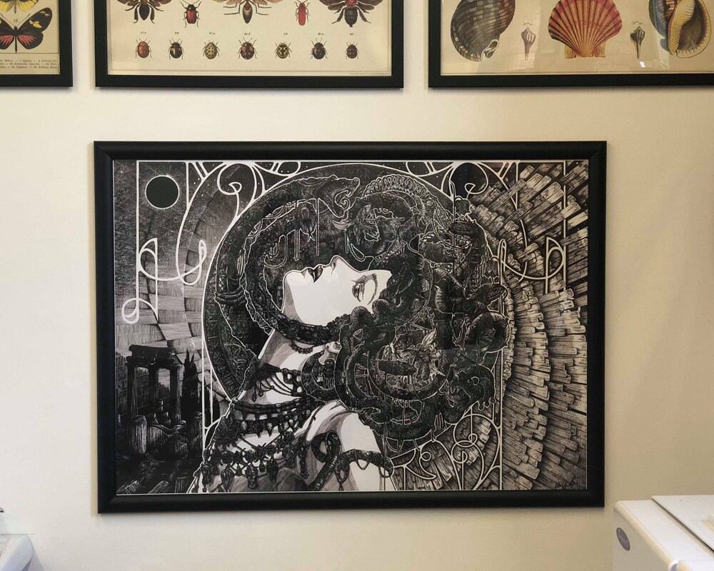 Quality A1 ART PRINT Poster ' Medusa' de Kim Fowler - Etsy España