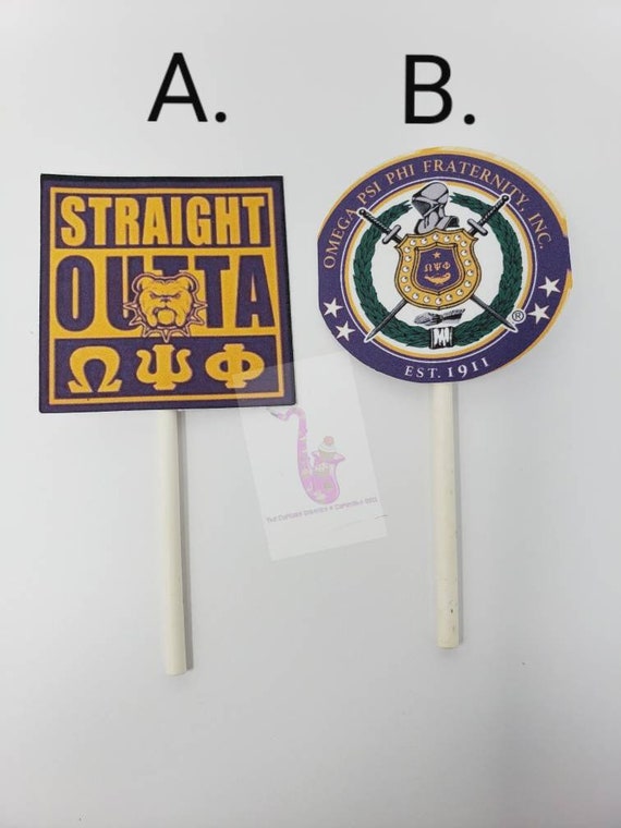 Fraternity Candy Apple/cupcake/cake Pop/treat Toppers - Etsy
