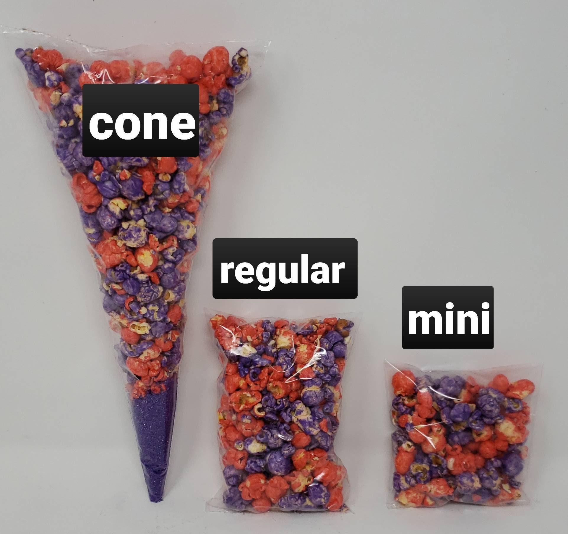 Gourmet Candy Popcorn (cone, Regular & Mini) - Etsy