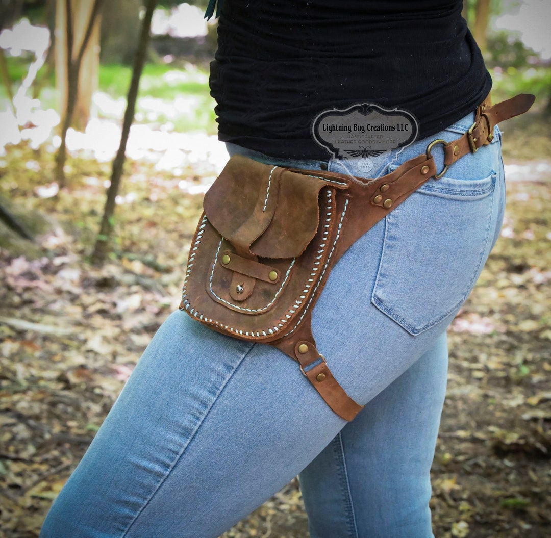 Leather Cosplay Hip Bag Ren Faire Fanny Pack - Etsy