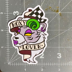 Glamrock Lover Tattoo Vinyl Stickers Set of 5 Freddy Chica Roxy Monty ...