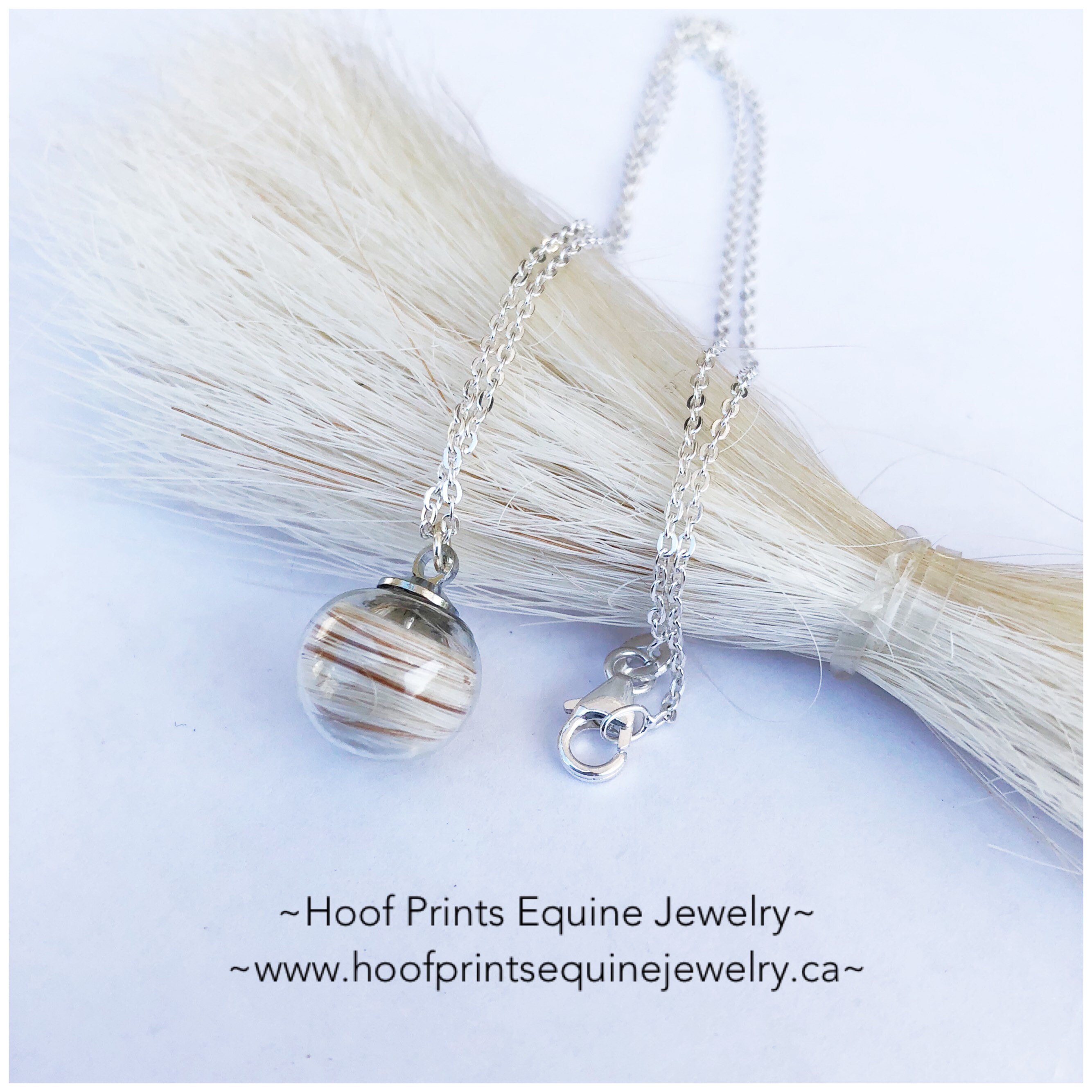 Horsehair and Pet Hair Glass Orb Pet Fur Keepsake Necklace - Etsy Canada
