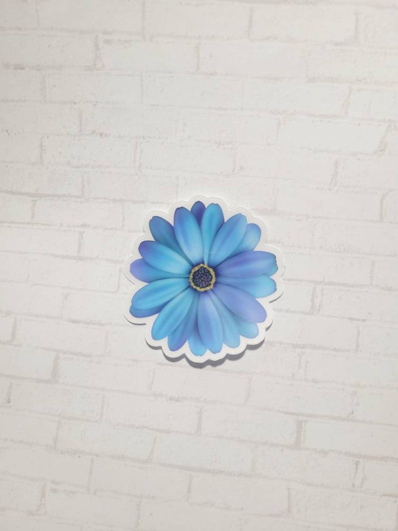 Daisy Clear Vinyl Sticker - Etsy