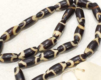 Batik Bone Beads | Etsy