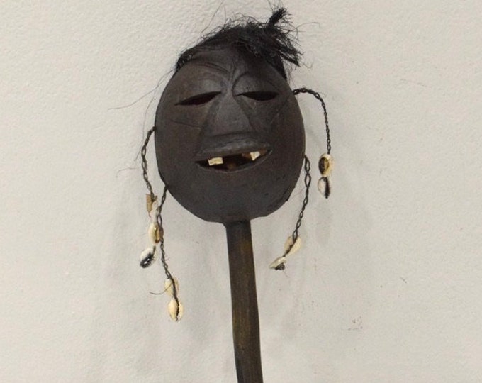 African Shekere, Shaker/ Ichaka African Cowrie Shell Shaker Musical ...