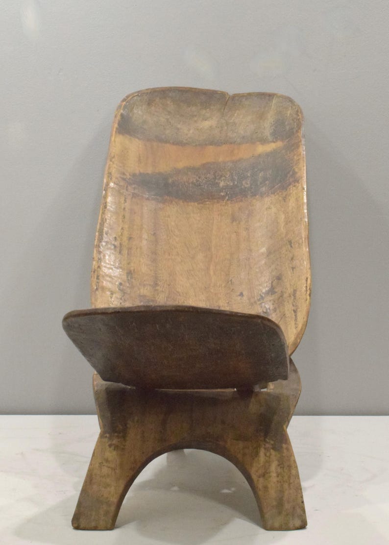 African Senufo Folding Chair Motif Back Ivory Coast - Etsy