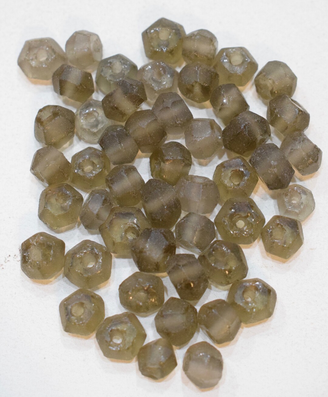 Beads Philippine Gray Recycled Beads 10-12mm - Etsy