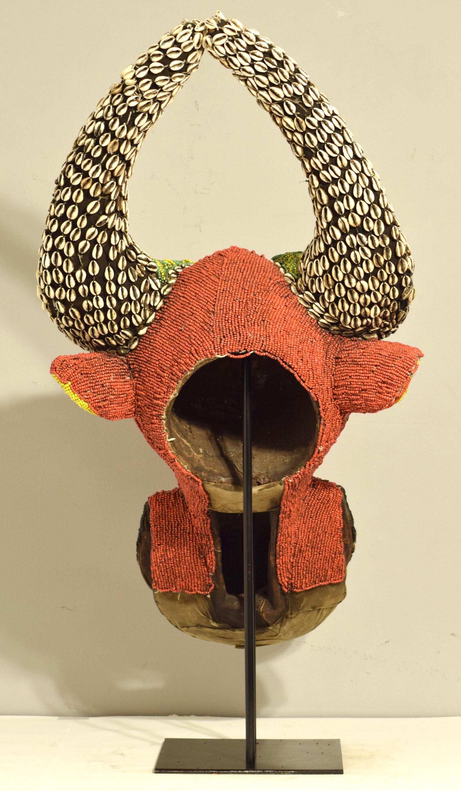 African Mask Water Buffalo Beaded Mask Bamileke Tribe - Etsy