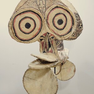 Papua New Guinea Mask Kavat Baining Two Face Dance New Britain Bark ...