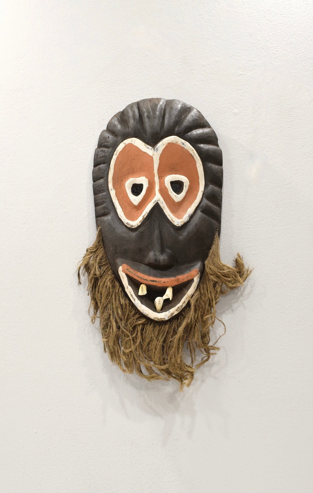 African Mask Malindi Warega Zaire Cows Teeth Mask - Etsy