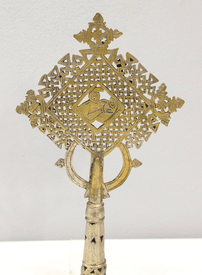 African Silver Coptic Cross Scepter Ethiopia - Etsy