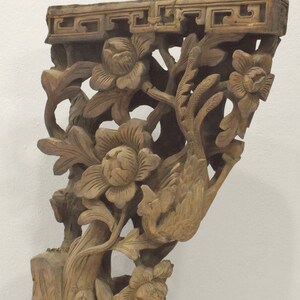 Chinese Wood Carving Column Post - Etsy