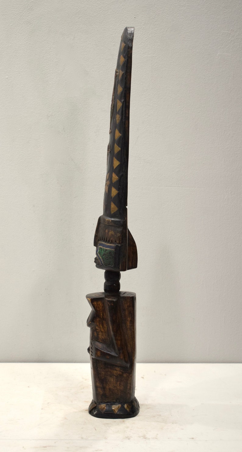 African Ashanti Doll Carved Wood Beaded Fertility Doll - Etsy