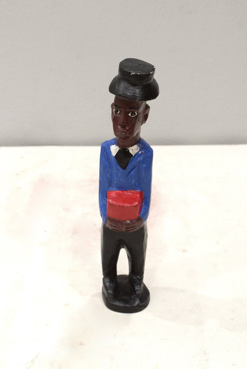 African Statue Colonial Male West African Wood Colonial Figure - Etsy