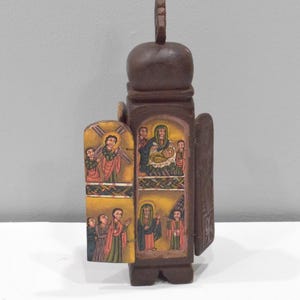 Ethiopian Orthodox Altar Icon Painted Wood Panel Case - Etsy