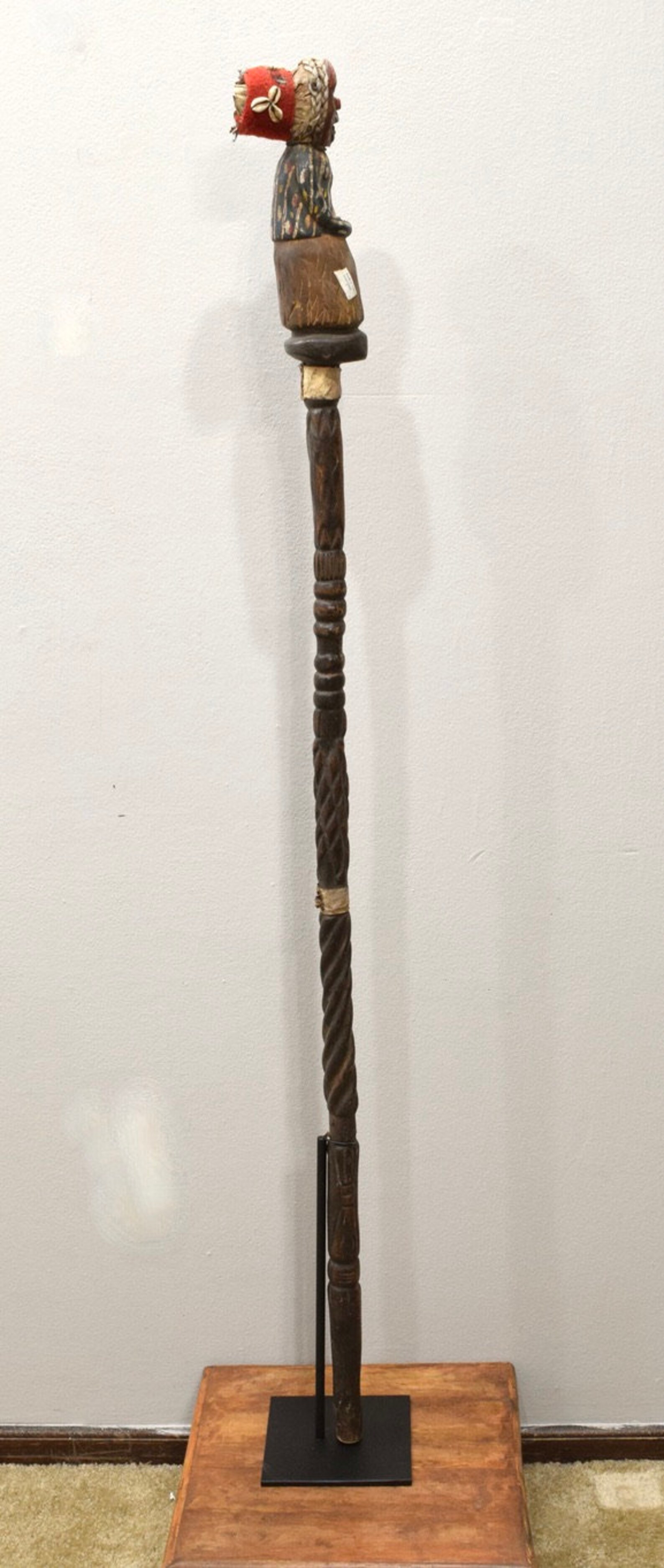 African Staff Baule Tribe Carved Male Figure Walking Staff - Etsy