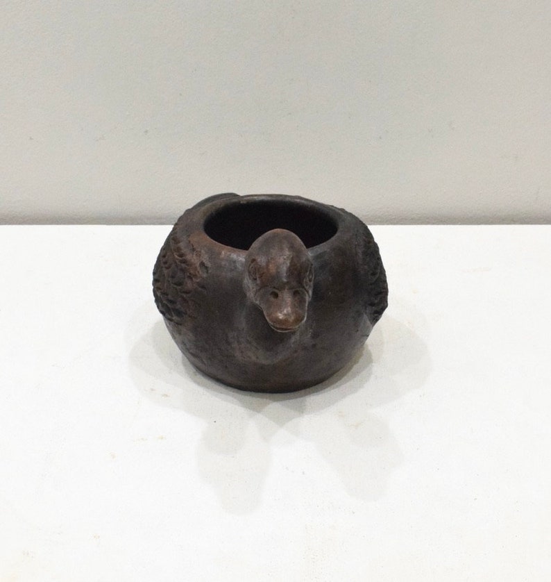 African Brown Duck Clay Storage Pot Kenya - Etsy