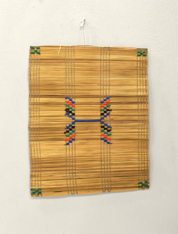 African Zulu Woven Embroidered Mats | Etsy