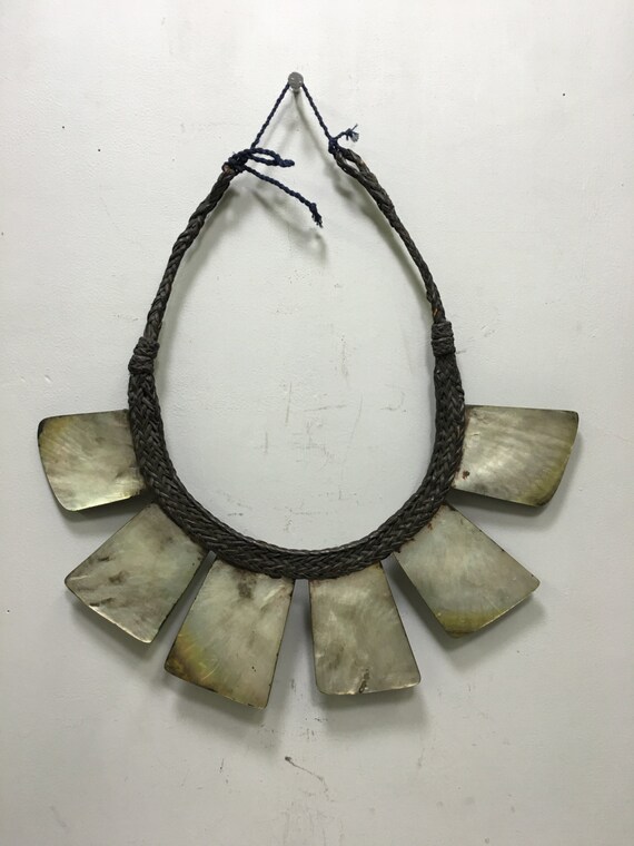 Necklace Philippine Ifugao Tribal Shell Rattan Necklace | Etsy