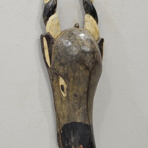 African Mask Ghana Cow Wood Mask Ghana - Etsy