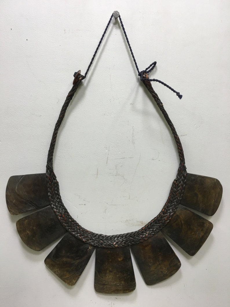 Necklace Philippine Ifugao Tribal Shell Rattan Necklace - Etsy