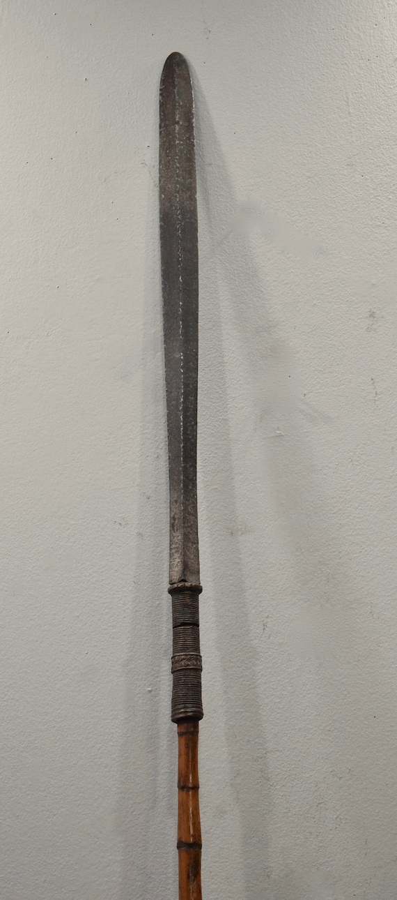 Southeast Asian Spear Old Iron Bamboo Spear Cambodia 83 | Etsy