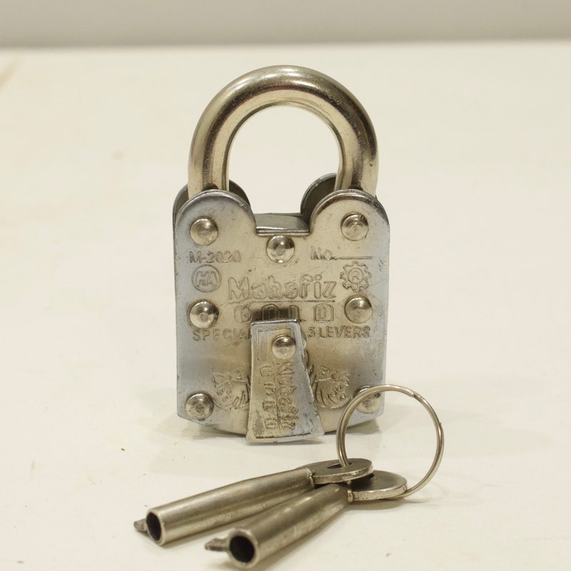Antique Padlock and Key - Etsy