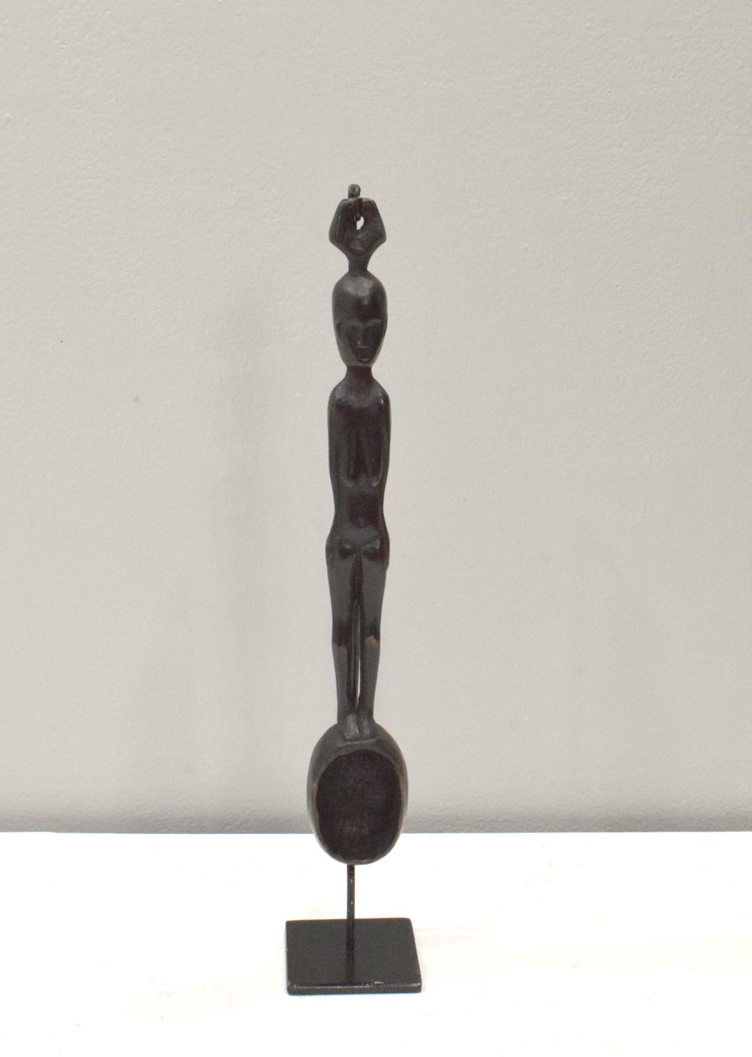 Spoon Philippines Ifuago Tribe Carved Wooden Figure Handle Spoon - Etsy