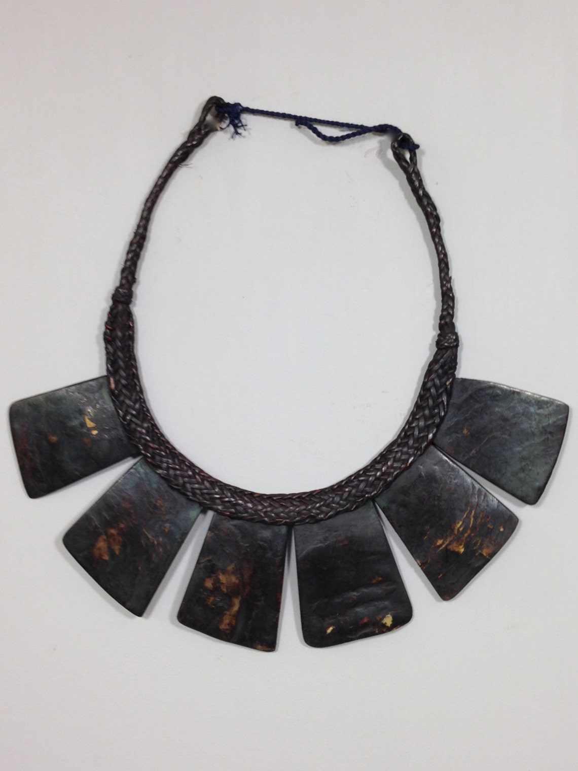 Philippine Ifugao Tribal Shell Necklace Rattan - Etsy