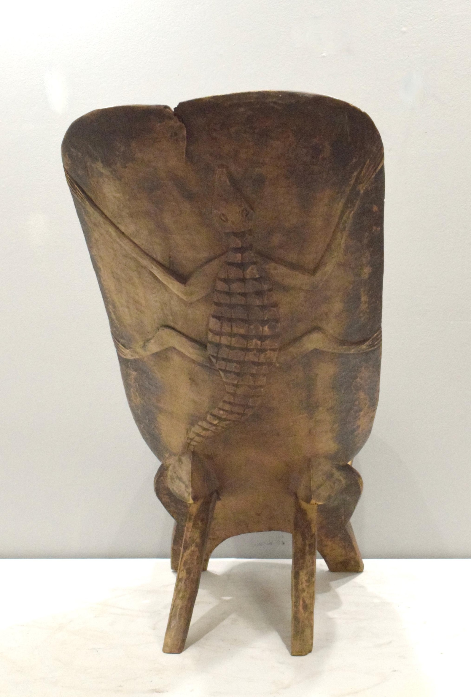 African Senufo Folding Chair Motif Back Ivory Coast - Etsy