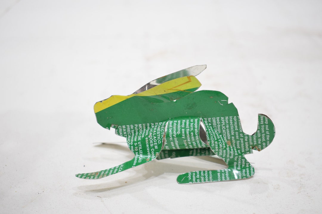 African Folk Art Toy Rabbit Recycled Tin Can Rabbit Tanzania Vintage ...