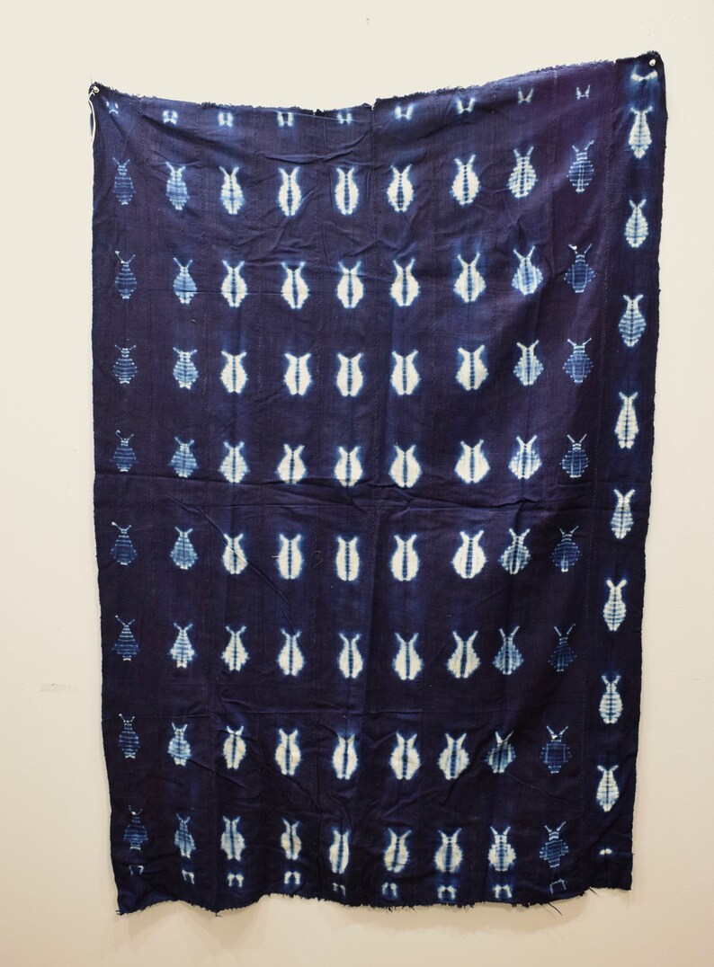 African Indigo Blue Handmade Design Ceremonial Indigo Cloth - Etsy