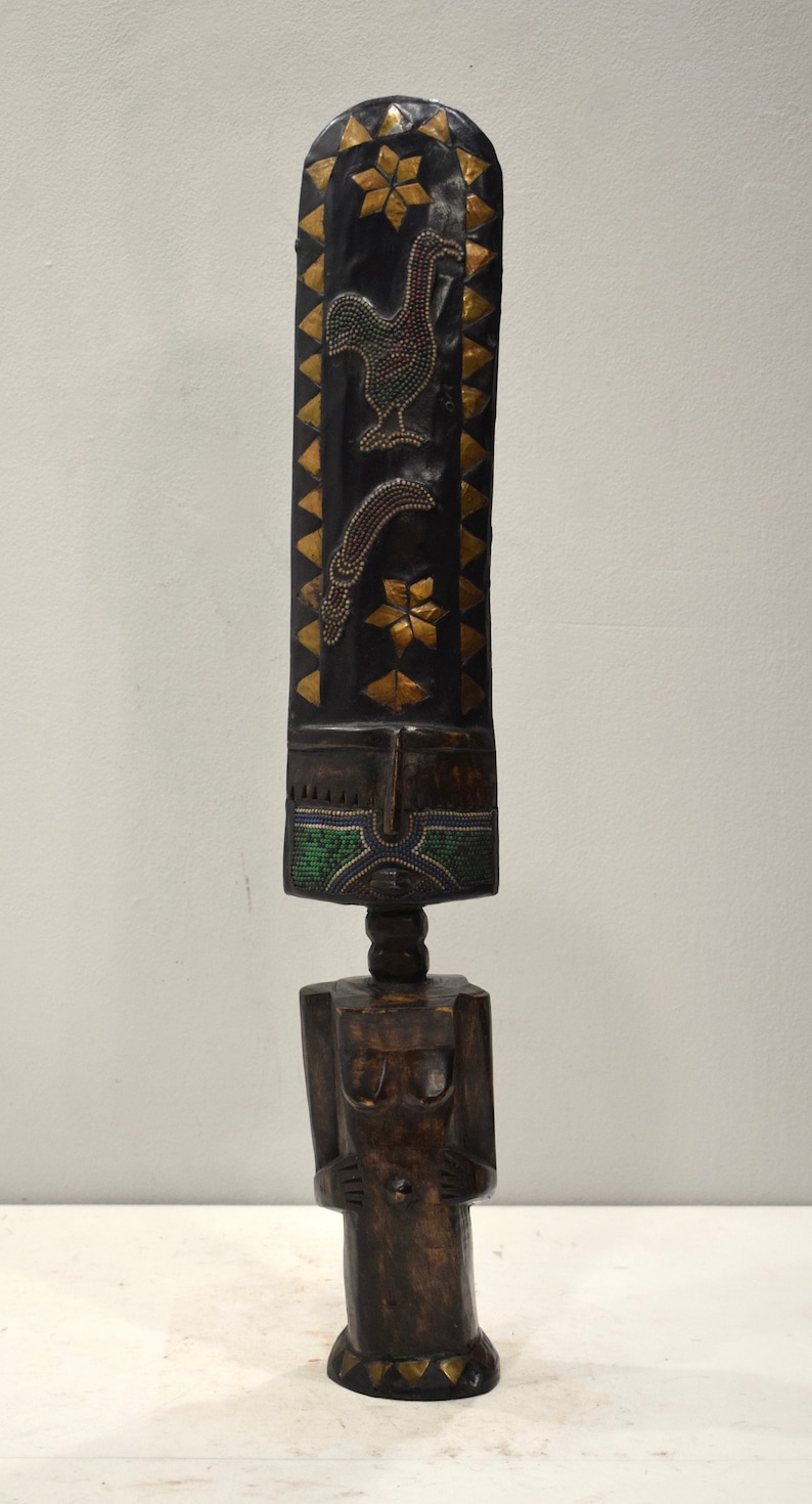 African Ashanti Doll Carved Wood Beaded Fertility Doll - Etsy